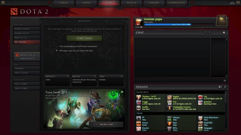 How to play 6.84 Classic Dota online with friends in 2022 | WIN.gg